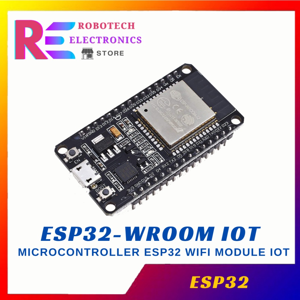 Esp32 WROOM-32 บอร์ดพัฒนา WiFi BLE Arduino IDE IOT | Shopee Thailand