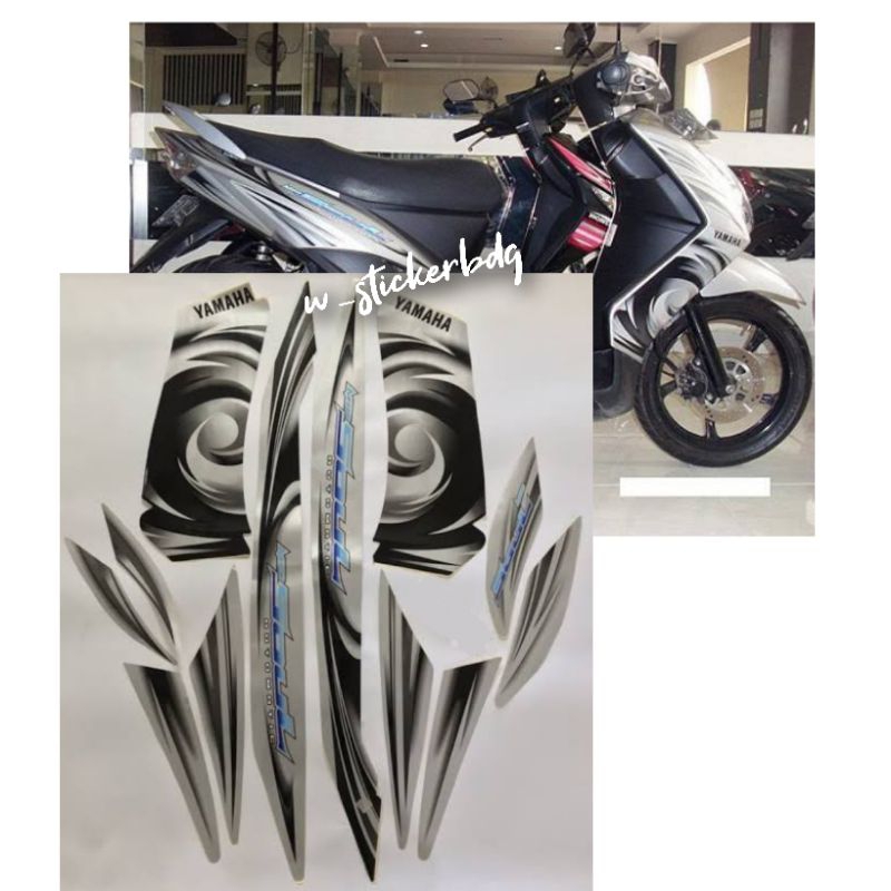 สติกเกอร์ติดตัวถัง Yamaha Mio Soul 2007 สีเทา สีเงิน | Shopee Thailand