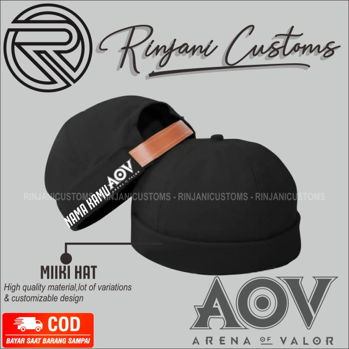 Miki GAMES AOV หมวกฟรีชื่อและหน้ากาก - ARENA OF VALOR Cap Hat - GARENA ...