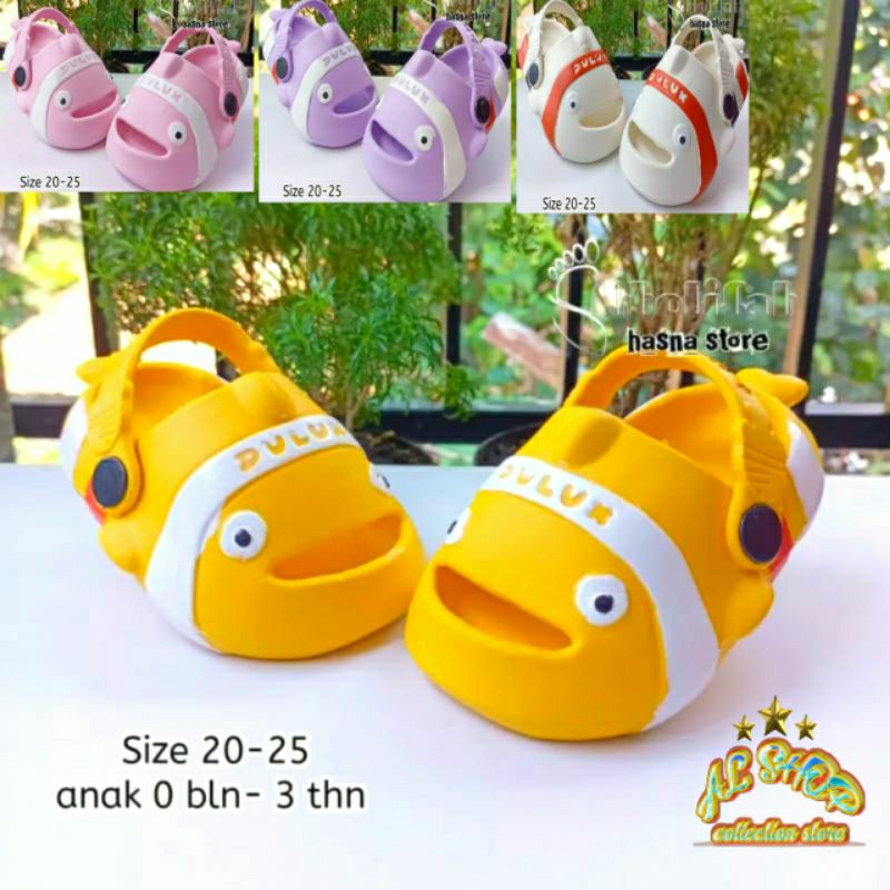 รองเท ้ าแตะ BAIM Fish NEMO Kids UNISEX 1-3 Years DULUX 535E | Shopee ...
