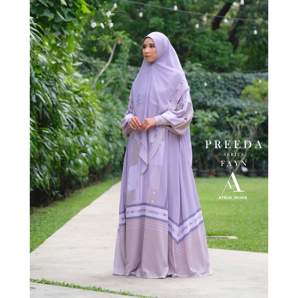 Atkia HIJAB | Preeda SERIES | ชุดเดรสมุสลิม | Shopee Thailand