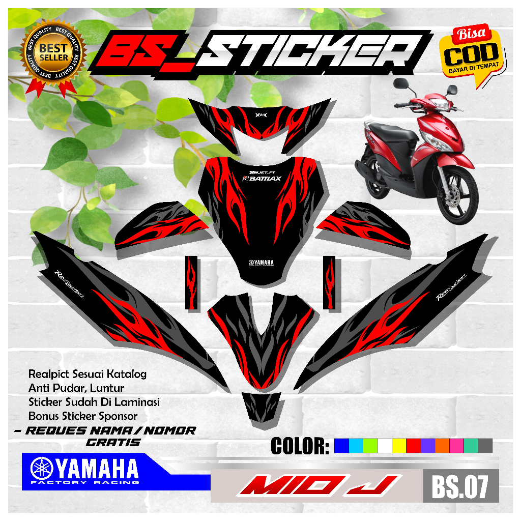 Yamaha MIO J Striping DECAL - SEMI DECAL/Striping Variations รายชื่อ ...