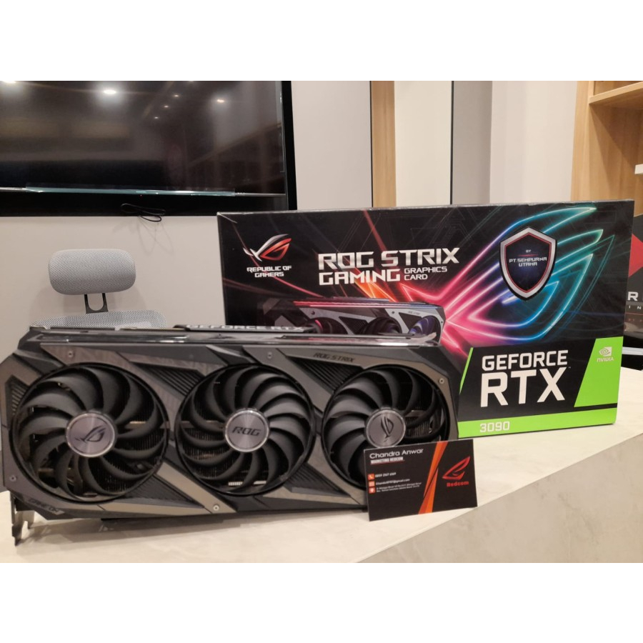 Vga ASUS ROG STRIX GAMING GeForce RTX 3090 /RTX3090 OC 24GB GDDR6X 2nd ...