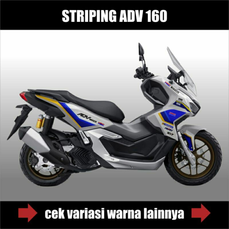 ใหม่ สติกเกอร์ติดตกแต่งรถจักรยานยนต์ Honda Adv 160 New Livery Hrc ...