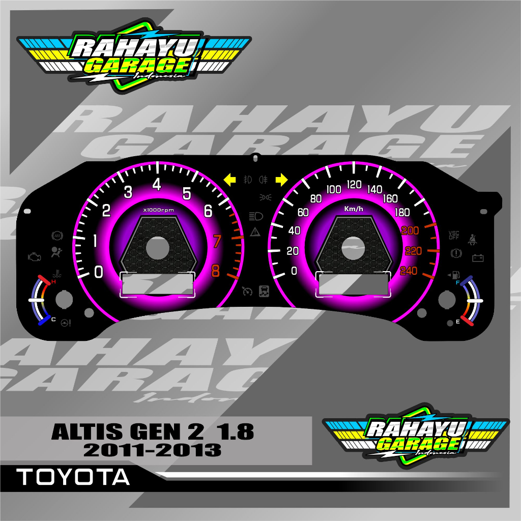 แผงสไปเดอร์มิเตอร์ สําหรับ toyota altis gen 2 2011-2013 | Shopee Thailand