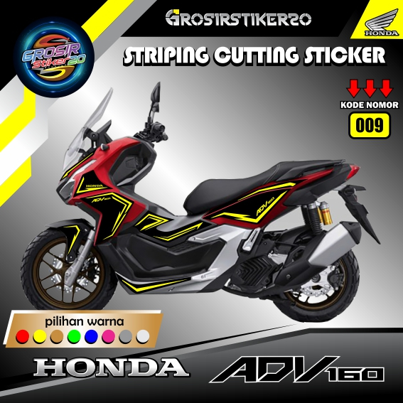 Honda ADV 160 CUTTING Sticker/สติ๊กเกอร์ตัดSTRIPING HONDA ADV 160 ...