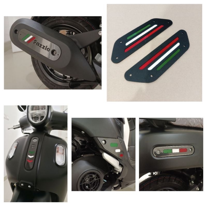 Garnish Yamaha Fazzio รุ่น italy คาร์บอน | Shopee Thailand