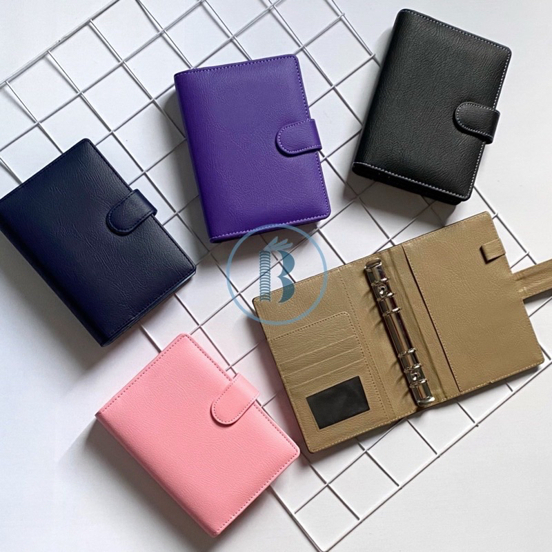 Bindermu Ready Leather BINDER Ready Plain Color A6 6 Holes ageda ...