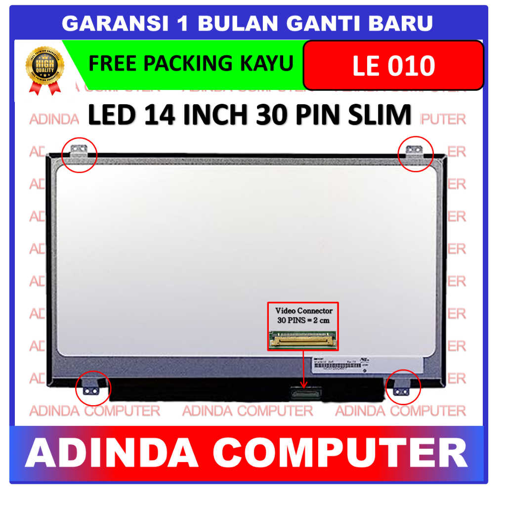 LAYAR หน้าจอ LED LCD Lenovo IdeaPad G40 G40-70 G40-80 B40 B40-30 B40-45 B40-70 B40-75 B40-80 ...