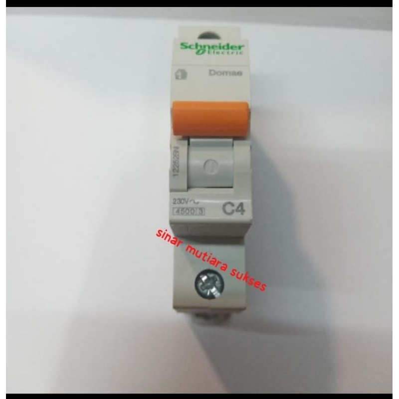 Mcb Schneider Domae 1 เฟส C4 A | Shopee Thailand
