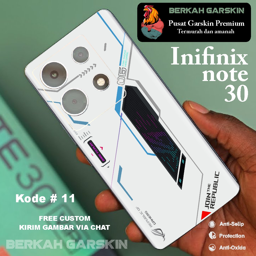 (Isi 2 ชิ้น) Garskin Protector skin Infinix Note 30 Series รหัส 11-15 ...
