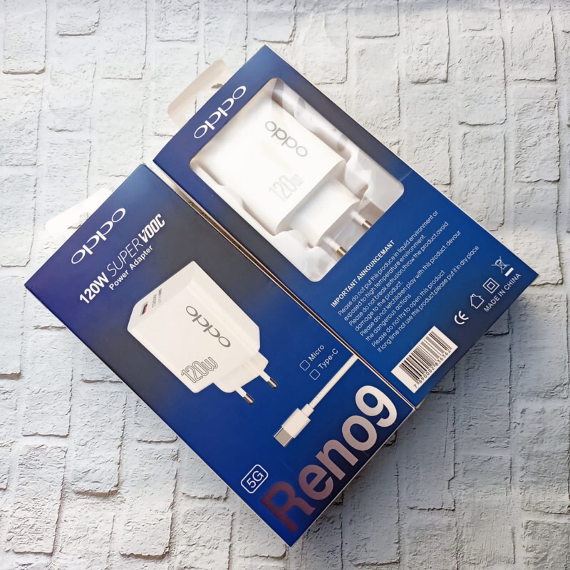 Oppo RENO 9 5G 120W Super VOC USB Charger Micro Cable & อะแดปเตอร์แปลง ...