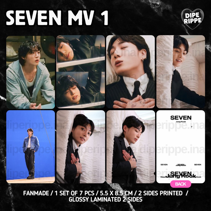 การ์ดรูปภาพ Bts JUNGKOOK SEVEN MV | Shopee Thailand
