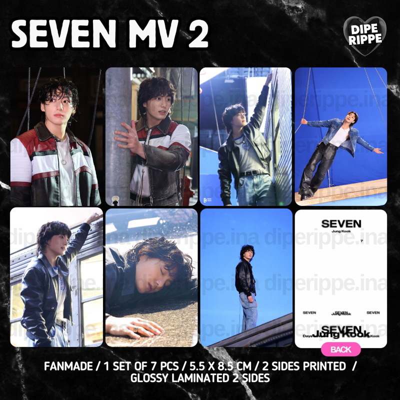 การ์ดรูปภาพ Bts JUNGKOOK SEVEN MV | Shopee Thailand