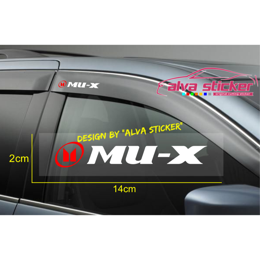 สติ๊กเกอร์ Mux สติ๊กเกอร์รางน้ํารถยนต์ isuzu mu-x 2 คู่ ขวาและซ้าย ...