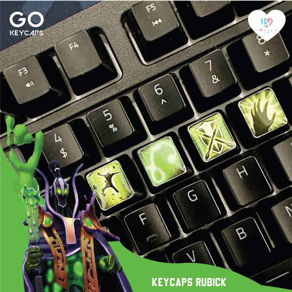 ปุ่มกด PBT Dota 2 Rubick Ability | ไป KEYCAPS | Shopee Thailand