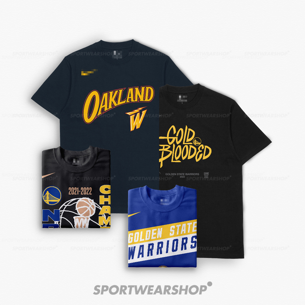 เสื้อผ้าบาสเก็ตบอลผู้ชายผู้หญิงบาสเกตบอลเสื้อยืด GSW Golden State Warriors เสื้อยืดพิเศษ NBA ...