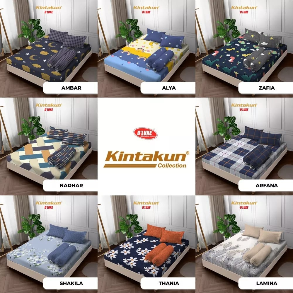ผ้าปูที่นอน Kintakun No. 1 King 180x200 Motif Alan Gavin Kenan Sarah Sekar Zahwa Ardana Nadhar ...