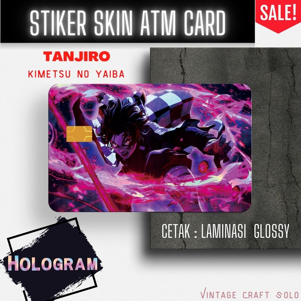 สติกเกอร์การ์ดผิว ATM Anime Kimetsu No Yaiba Hologram Premium | Shopee ...