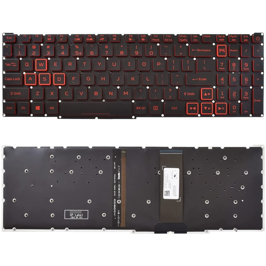 Nitro 5 AN515-43 AN515-44 AN515-54 AN515-55 BACKLIGHT คีย์บอร์ด ACER ...