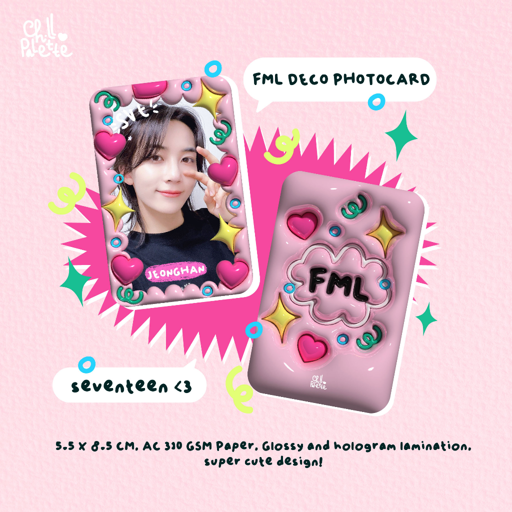 Seventeen FML DECO PHOTOCARD FREEBIES | Shopee Thailand