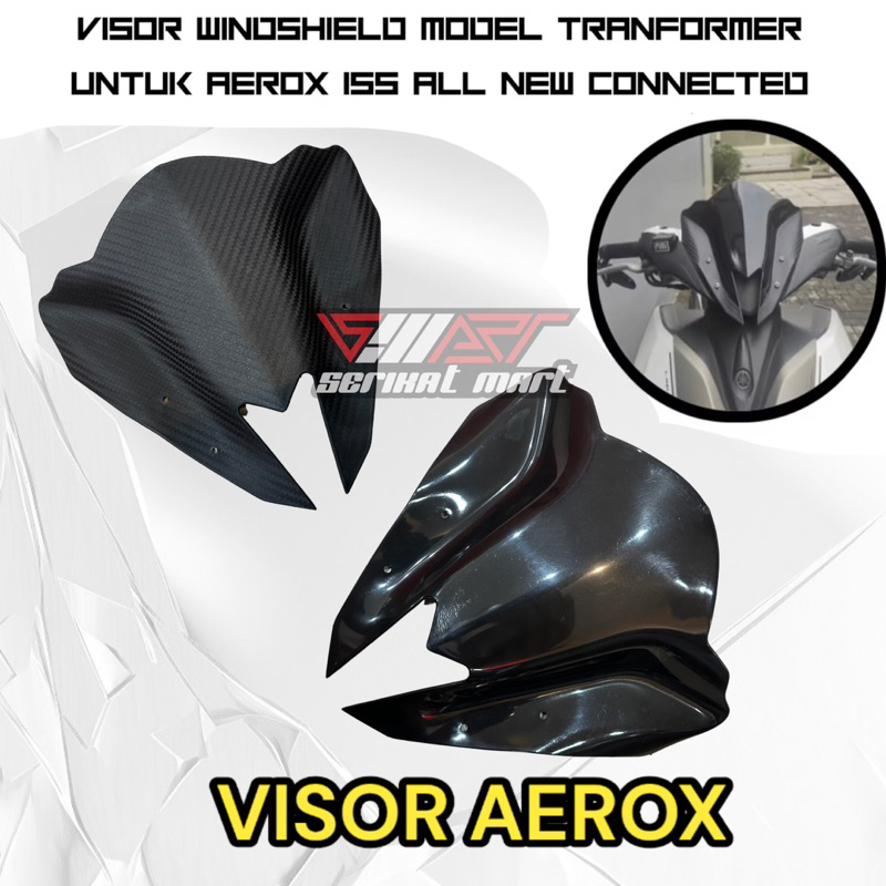 AEROX 155 VISOR / AEROX 155 คาร์บอน VISOR WINDSHIELD AEROX | Shopee ...