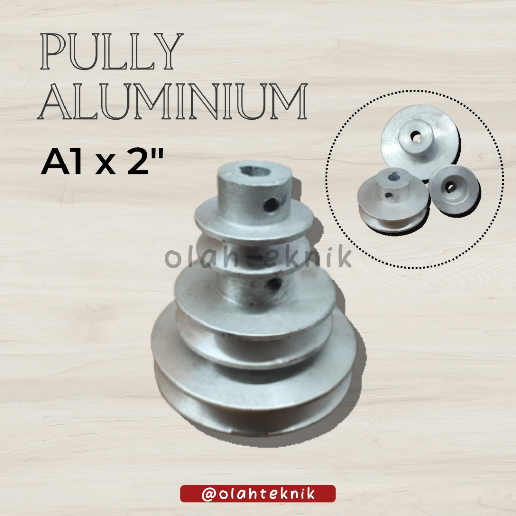 Pully/aluminium PULLEY A1x2 นิ้ว As 12/14/17/18/19/20/25 มม. | Shopee ...