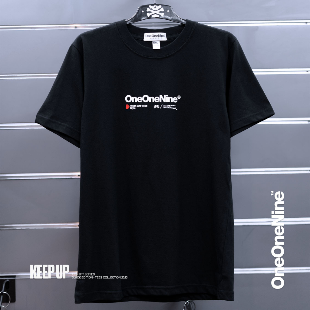 เสื้อยืด KEEP UP BLACK SERIES | Ksr ONEONENINE | Shopee Thailand