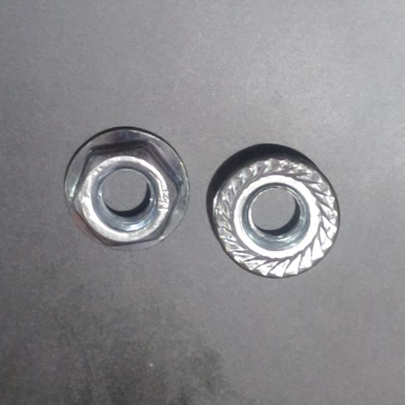 Putih (แพ็ค 10 ชิ้น) M6 Flange Nuts / Lock Nuts 10 สีขาว | Shopee Thailand