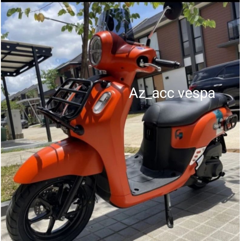 Yamaha fazzio Front rack yamaha fazzio hybrid chrome frontrack อุปกรณ์ ...