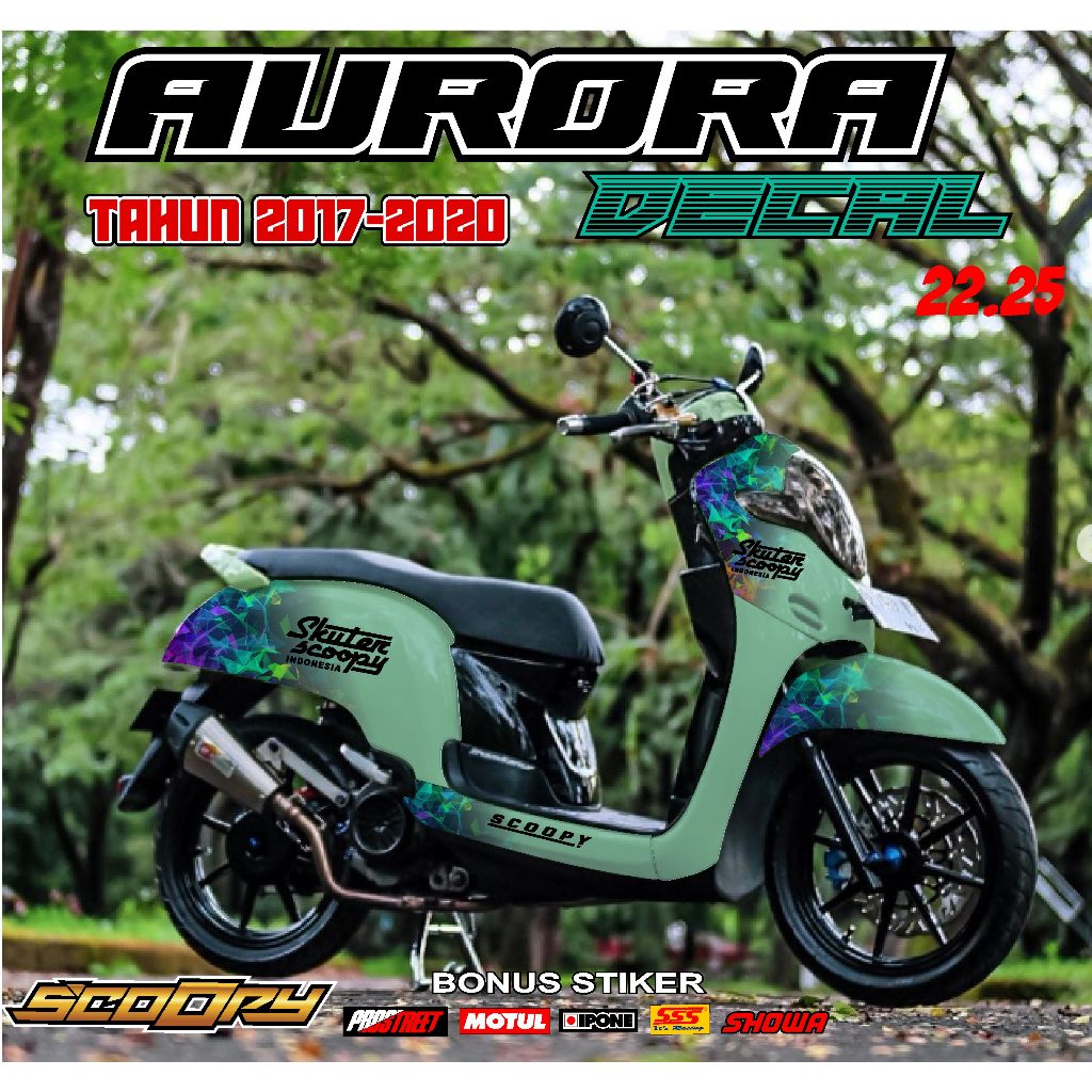 Decal Decal Decal สติกเกอร์ Striping SCOOPY LATEST SCUTER SCOOPY FULL ...