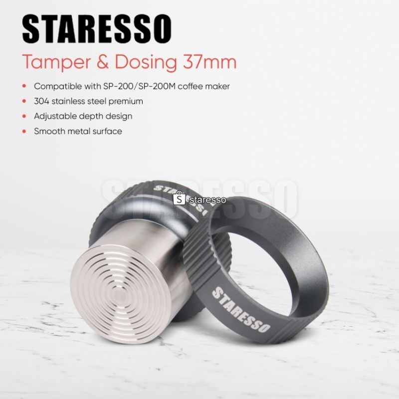 Staresso แทมเปอร์ และแหวนหงอน 37 มม. สําหรับ SP-200 และ SP-200M ...