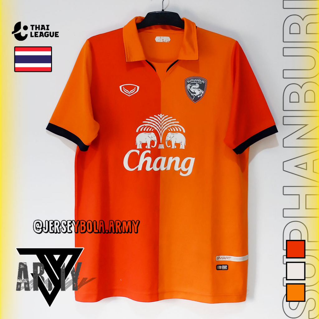 SUPHANBURI FC THAILAND FOOTBALL JERSEY 2014-2015 AWAY KIT ORIGINAL ...