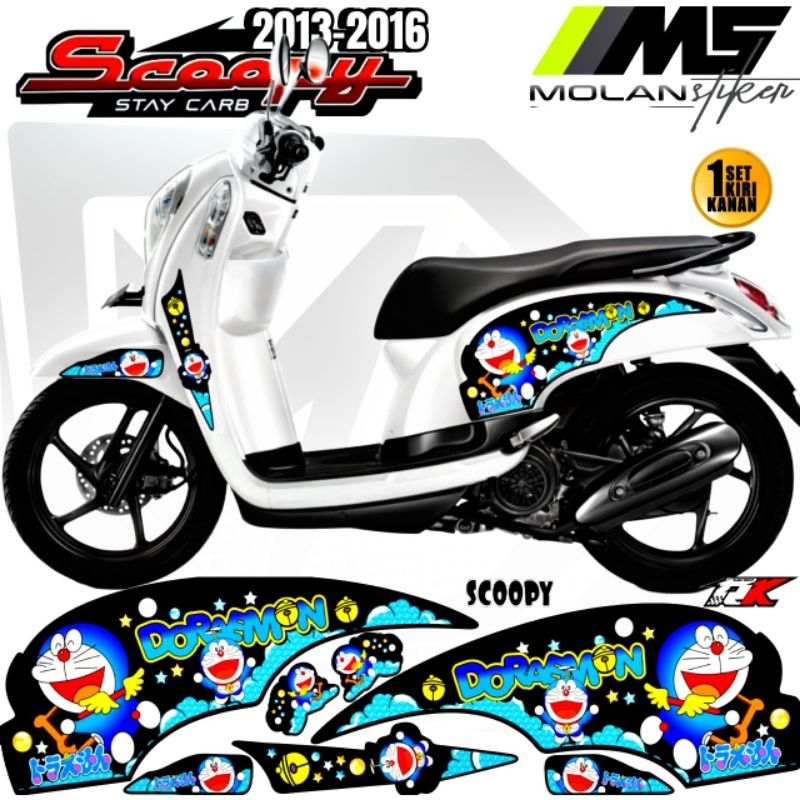 Decal สติกเกอร์ Striping Variation Scoopy Fi 2013-2016 Honda Scoopy Gen ...