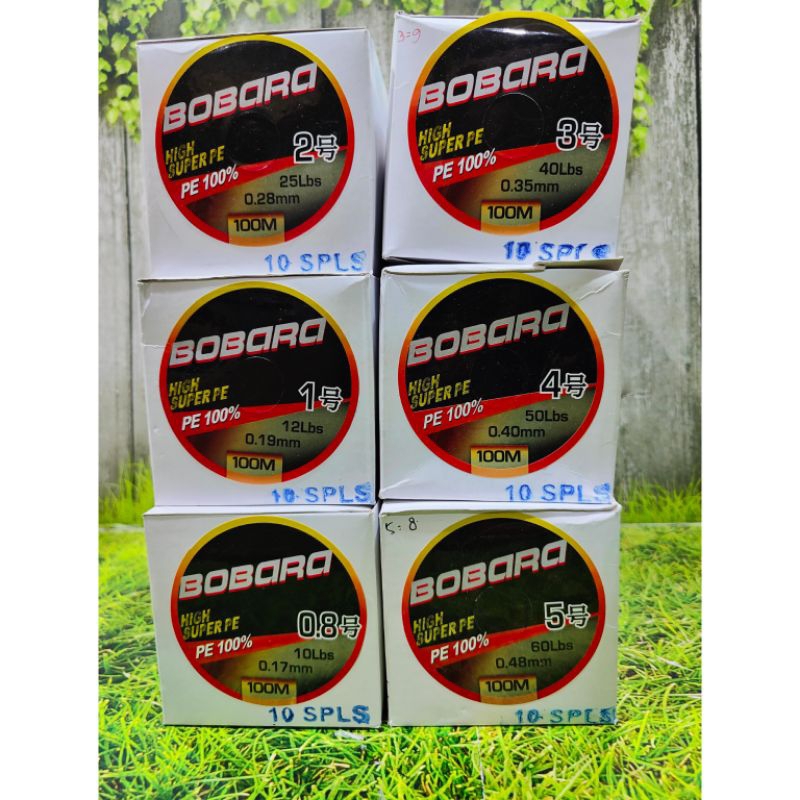 สาย PE Bobara High Super PE 100M ไม่เชื่อมต่อเลือกขนาด | Shopee Thailand