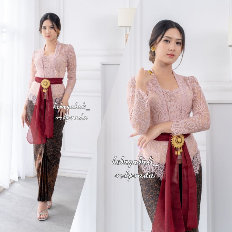 โมเดิร์น KUTUBARU KEBAYA GLOSSY METALLIC X MODERN JAVA BATIK | Shopee ...
