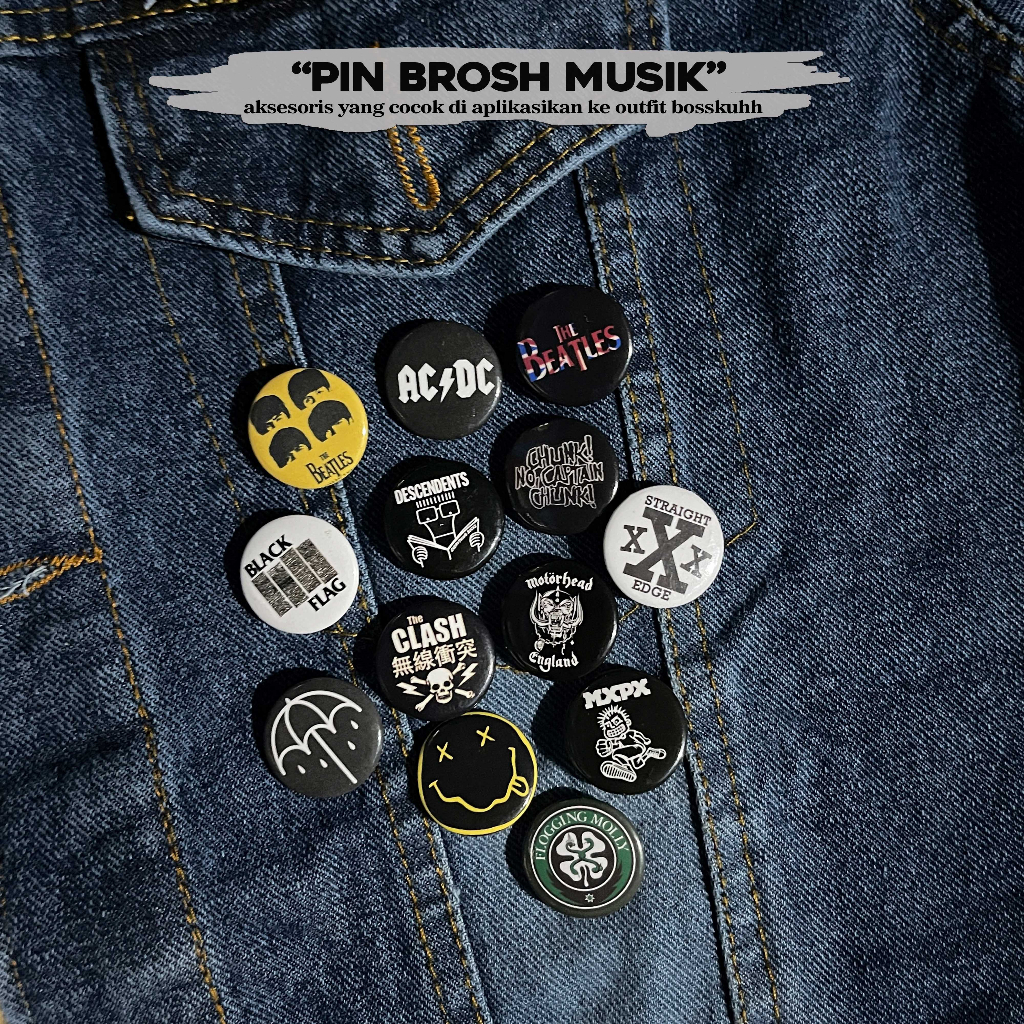 Pin BUTTON / BROS PIN มินิเพลง / ไฮป์คุณภาพดีที่สุด | Shopee Thailand