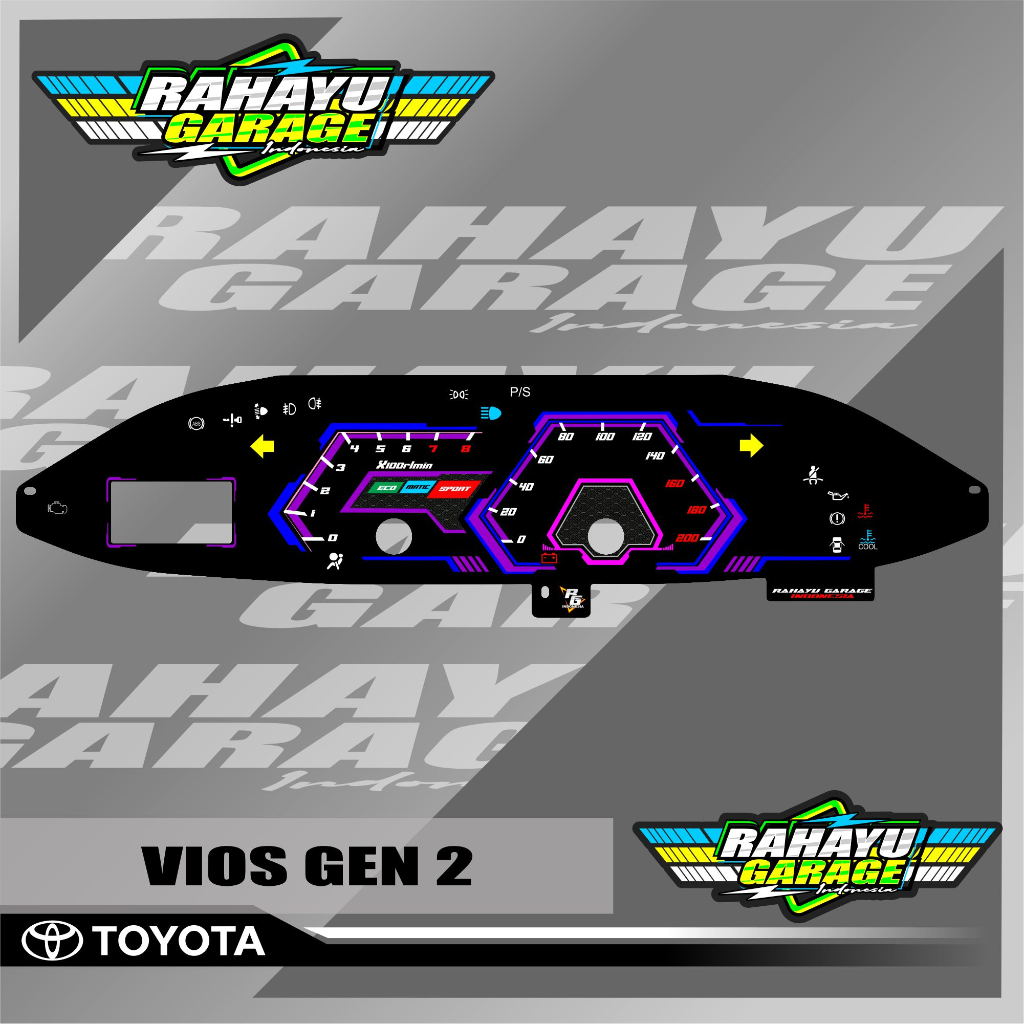 Vios GEN 2 SPEEDOMETER PANEL CUSTOM VIOS GEN 2 SPIDOMETER | Shopee Thailand
