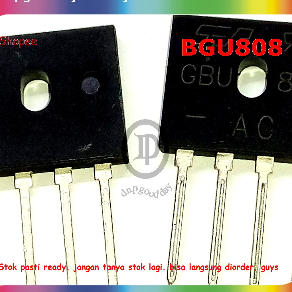 ไดโอดวงจรเรียงกระแส 8a 800v Gbu808 4pin Gbu 808 | Shopee Thailand