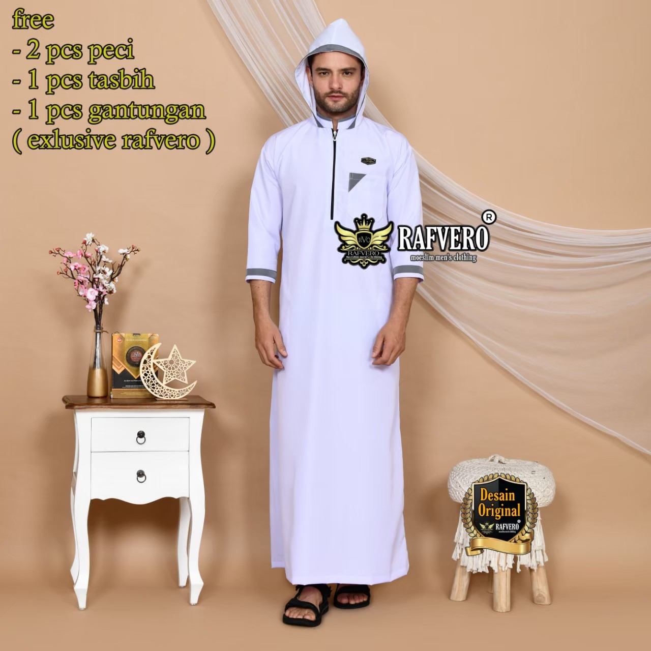Fm JUBAH Men Ajfa ORIGINAL Moslem - JUBAH Men - JUBAH Men เสื้อฮู้ด ...