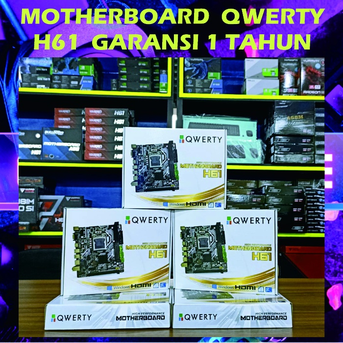 เมนบอร์ดซ็อกเก็ต LGA Qwerty H61 1155 รองรับ NVME | Shopee Thailand