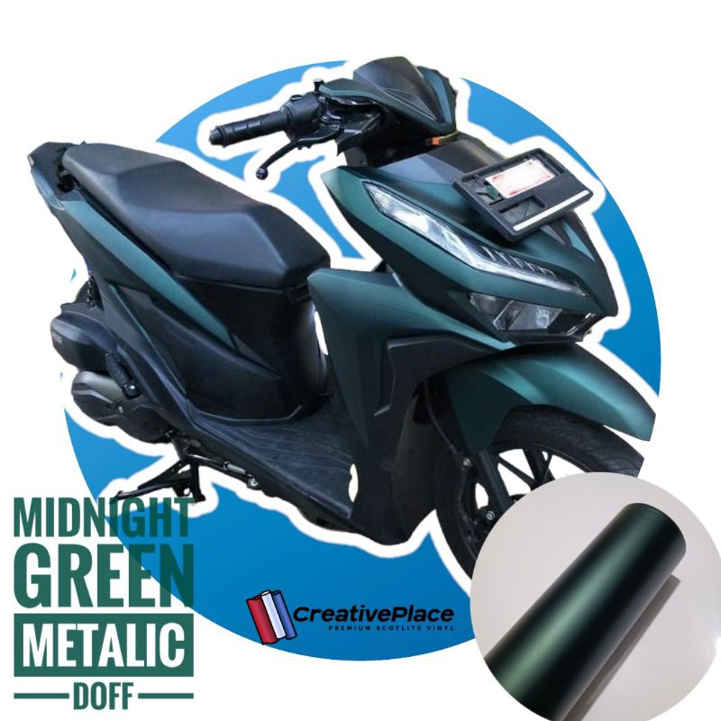 สติกเกอร์ Scotlet army green Metallic dop /Te midnight green Metallic ...