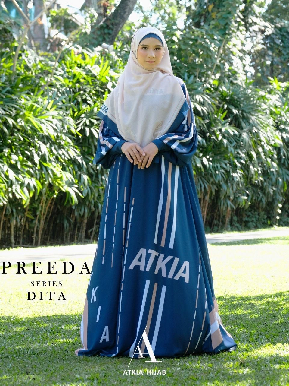 Atkia HIJAB | Preeda SERIES | ชุดเดรสมุสลิม | Shopee Thailand