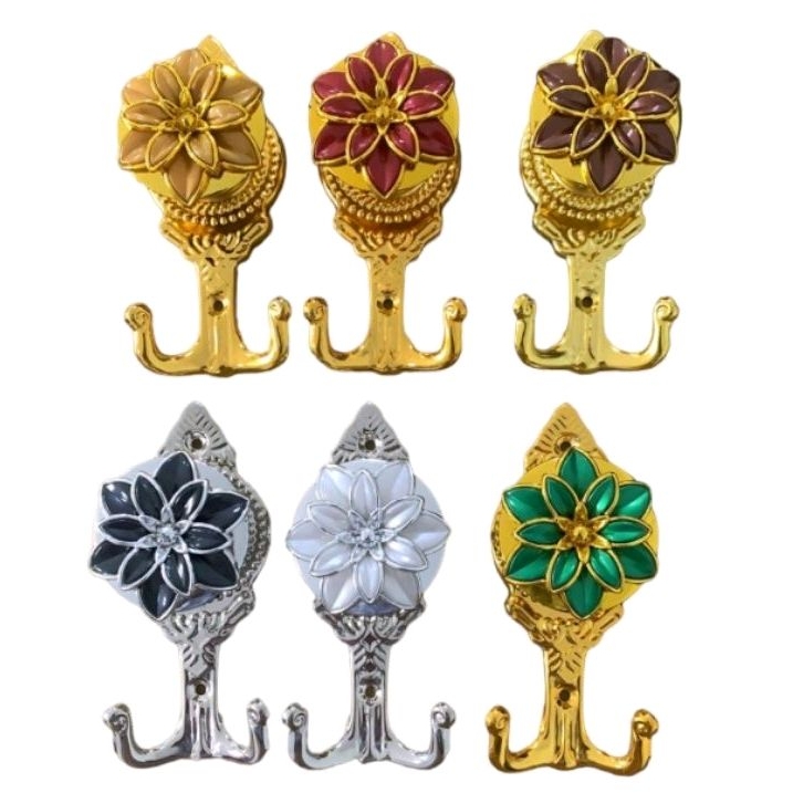 ผ้าม่าน HOOK ( JASMINE FLOWER HOOK - พลาสติกเหล็ก MATERIAL | Shopee ...