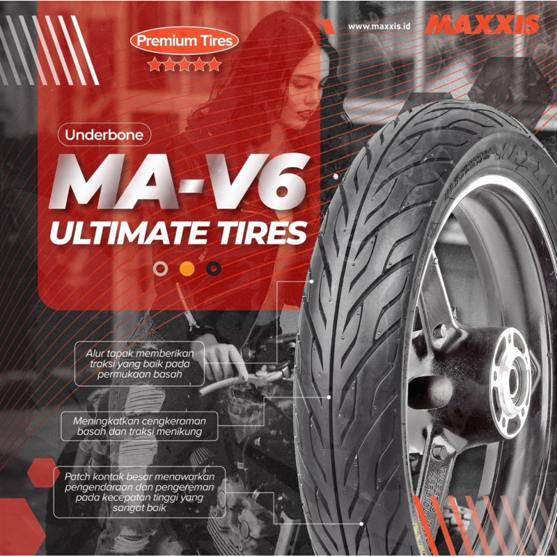 ยาง MAXXIS MA-V6 80/90-14 40P MAXXIS MAV6 | Shopee Thailand