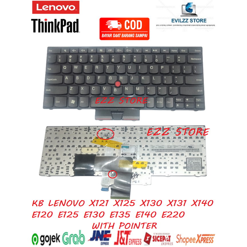 Hitam Lenovo THINKPAD คีย์บอร์ด X121 X121E X125 X130 X130E X131 X131E ...