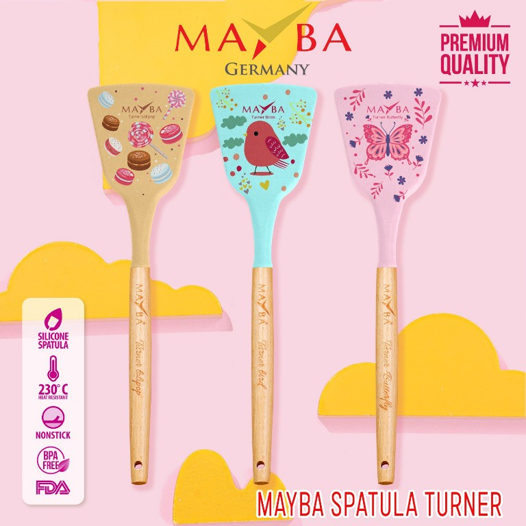 Mayba ไม้พายซิลิโคน แบบนิ่ม คุณภาพดี สีน้ําตาล สไตล์เยอรมนี | Shopee ...