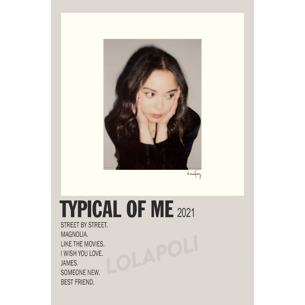 โปสเตอร์ปกอัลบั้ม Typical of Me - Laufey | Shopee Thailand