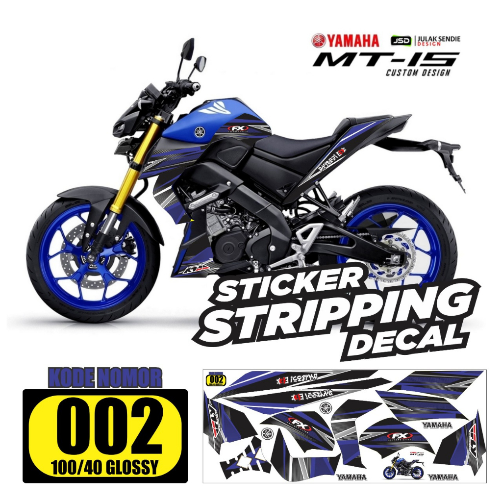 Yamaha MT-15 variation striping / MT-15 สติ๊กเกอร์สติ๊กเกอร์มอเตอร์ไซค์ ...