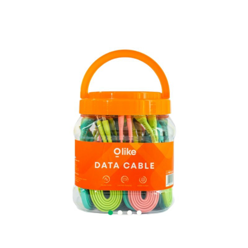 Olike DATA CABLE FLAT JAR MICRO (1M/2.14A) | Shopee Thailand